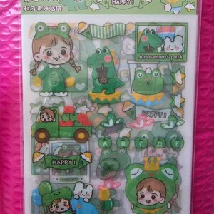 Cute Stickers Clear Kawaii Stickers Bunnies & Bears Outline - Etsy
