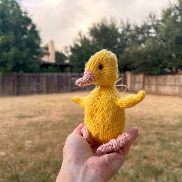KNITTING PATTERN - NEW Lucky Duckling - Etsy