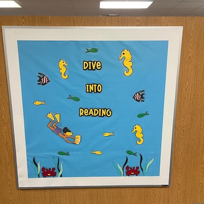 Pop Open A Good Book, Bulletin Board Kit, Reading, School, Library ...