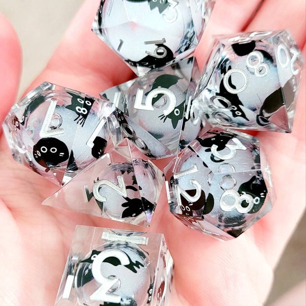 Ancient Cracked Dice Handmade Resin Sharp Edge Dice Set for Dnd, Roll ...