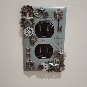 Bronze Industrial / Steampunk Outlet Cover is Individually Handcrafted ...