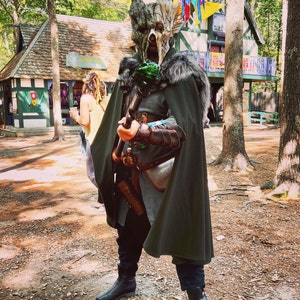 Wool Ranger Cloak Medieval and Fantasy Cape - Etsy