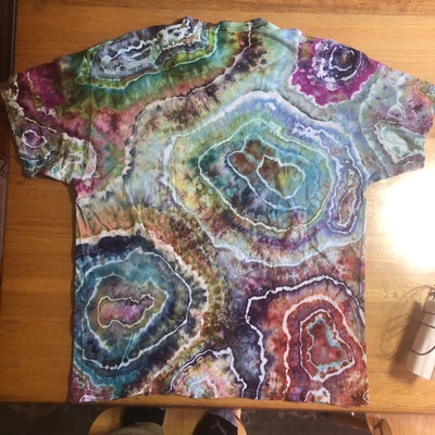 Mandala Geode Tie Dye Custom Made-to-order Tee Shirt - Etsy