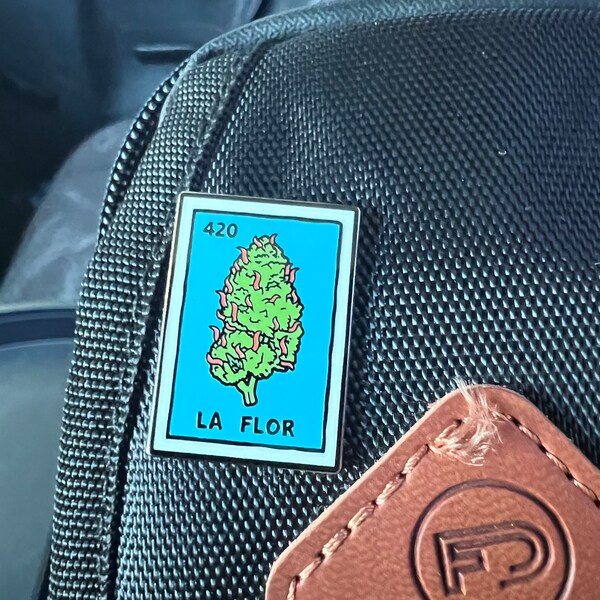 LA FLOR PIN - [ Weed Nug Loteria Card, Cannabis, Marijuana, Ganja ...
