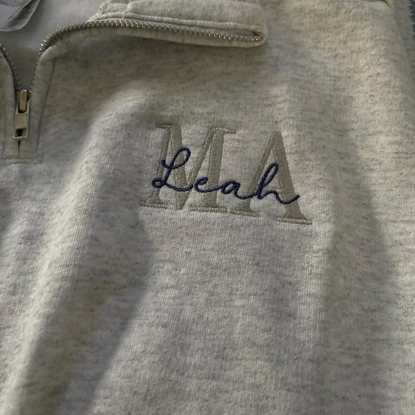 Custom Embroidered Registered Nurse Quarter Zip With Credential Acronym ...