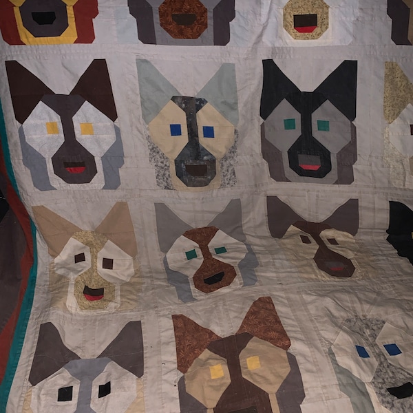 German Shepherd Dog Quilt Block Pattern Puppy PDF -includes ...
