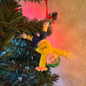 Personalized Kid Love Tumbling Cartwheel Girl Personalized Ornament ...