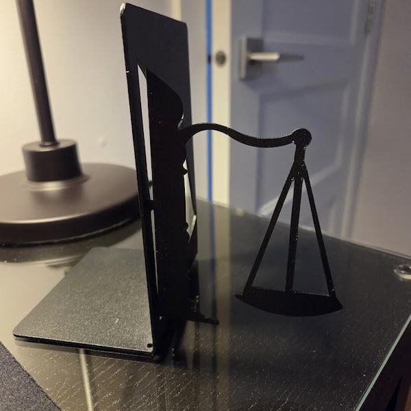 Scales of Justice Figured Book Support, Decorative Bookshelf,metal Book ...