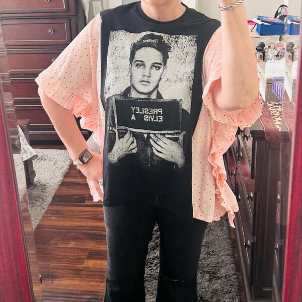 Pink Floyd Upcycled Kantha Tee Doll Baby Oversized Fits a Small to ...