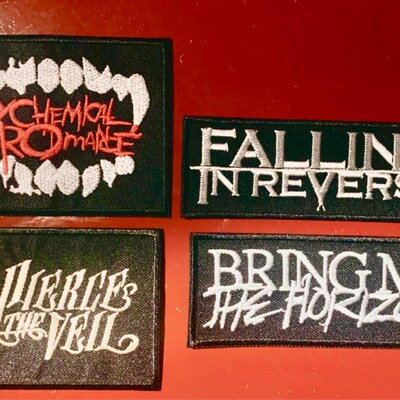 Rock Music Patch / Rock Heavy Metal Patch / Sew or Iron on Embroidered ...