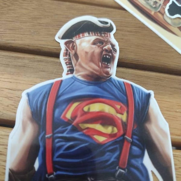 Goonies Sloth 80s Movie Waterproof Stickers | Sloth Vinyl Cut Stickers ...