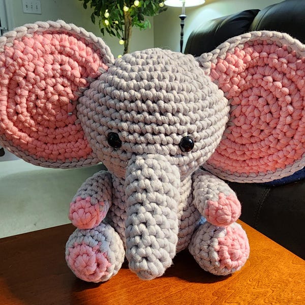 Baby Elephant Crochet Pattern Amigurumi Elephant Pattern Safari Animal ...