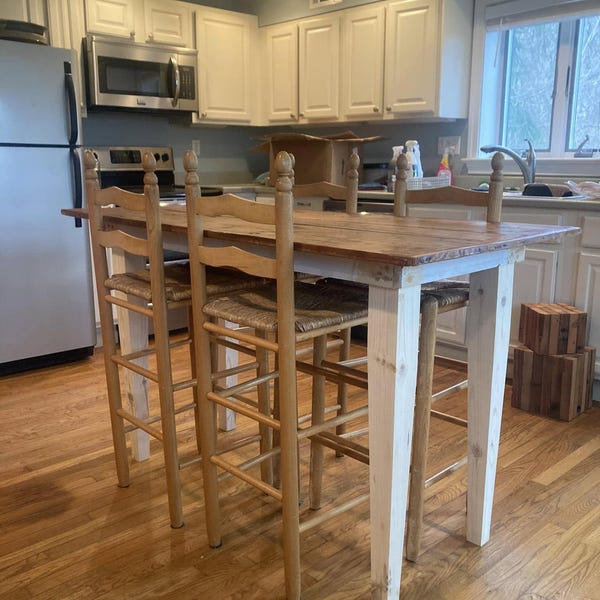 Tapered Mission Dining Table Legs (rustic Pine) - Etsy