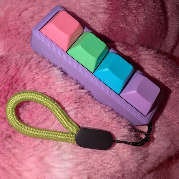 Mechanical Clicky Fidget - 200+ Colors, Th 4 Key Straight W/ Strap ...