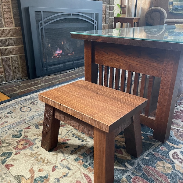 Solid/ Walnut/ Rustic/ Farmhouse Stool/ Foot Stool/ Step Stool 8" - 10 ...