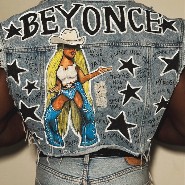 Custom Concert Jacket Painted New Kids on the Block Denim Jacket 90s ...