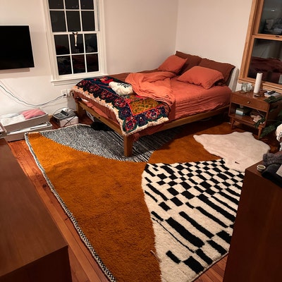 Red Round Pouf Handmade Footstool Round Red Pouf Ottoman Pouf - Etsy