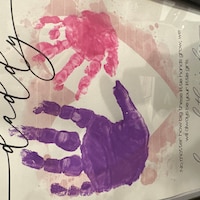 Personalized Handprint Art, Editable Handprint Template, Valentine ...