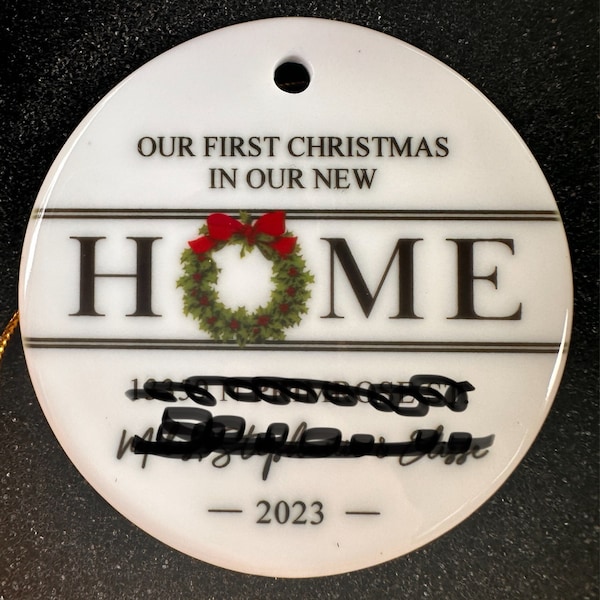 First Home Ornament - First Christmas New Home Ornament 2025 - Our ...