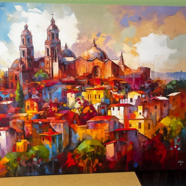 Oaxaca Painting Art Print, Oaxaca Mexico Art Framed Canvas, Mexican ...