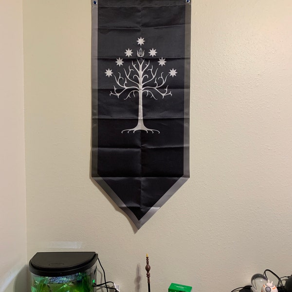 LOTR Gondor Pennant Flag | High Quality Materials | Size: 50x120 Cm - Etsy