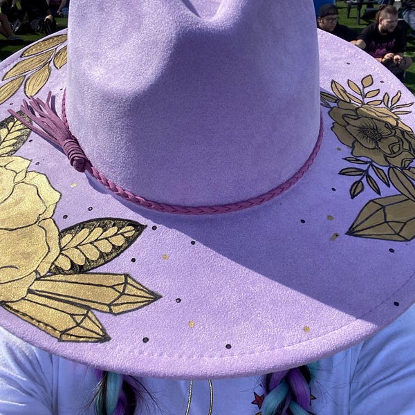 Hand Painted Desert Sunset Trucker Hat Western Truckers for Country ...
