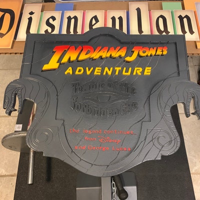 Indiana Jones Ride Inspired Replica Sign. Made to Order. - Etsy