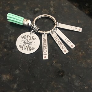 Gigi Gift Keychain Key Chain • BEST GIGI EVER • #1 Gigi • Gigi Gift ...