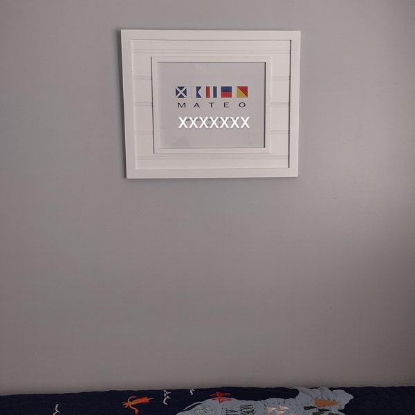 Set of ANY 4 Nautical Flags 5x5 (square), 8x8 (square) or 8x10 Prints ...