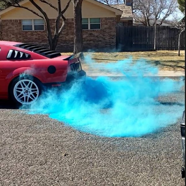 3LB Premium Burnout Gender Reveal Simple Black Tire Pack in Pink Blue ...