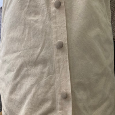 Linen Buttons, Natural Linen Fabric Buttons, Shank, Pinback, Flatback ...