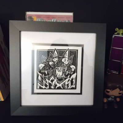 Linocut Dracula Bookmark. Vampire Bat. Bram Stoker. Horror Gothic ...