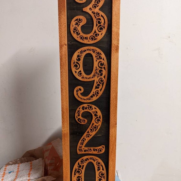 SVG DXF File for All Full Numbers Frame , Laser Glowforge Cuting , SVG ...