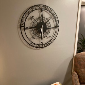 Black Africa Map Clock Africa Metal Wall Clock Livingroom - Etsy