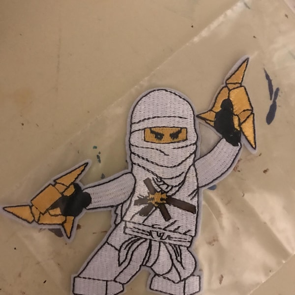 Red Ninja Patch, Green Ninja Iron On, Patches for Jackets, Embroidered ...