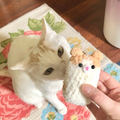 Handmade Fish Cat Collar Knit Star Cat Collar Tie up Pet Collar Crochet ...