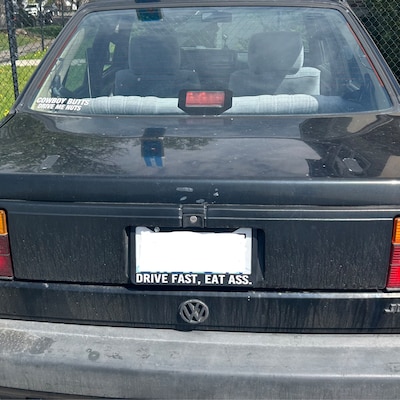 NO FARMS NO Food License Plate Frame Funny Humor Prank License Plate ...