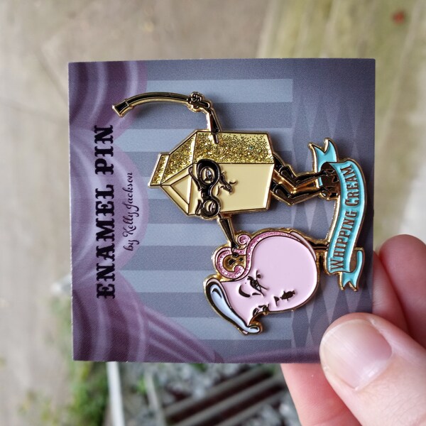 Whipping Cream Soft Enamel Pin - Etsy