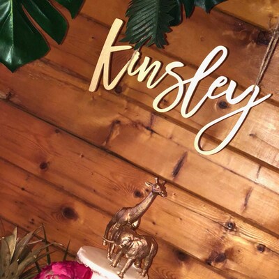 12 Wide Laser Cut Name Sign / Custom Script Name / Gifts - Etsy