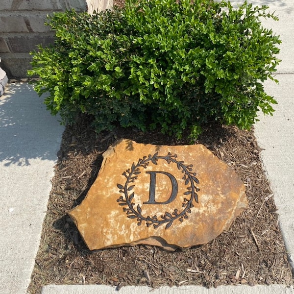Custom Engraved Flagstone Rock Sign, Memorial, Headstone, Gravestone ...