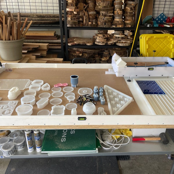 Custom Sizes- Resin Epoxy Molds -forms, Reusable Epoxy Resin HDPE Forms ...