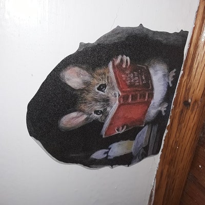 Realistic Mouse Hole Wall Sticker Free Shipping - Etsy