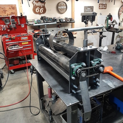 Roller Dxf Files and Plans for a 36 Inch Plate Roller. - Etsy