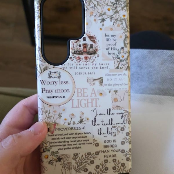 Christian Bible Verse Phone Case, Religious Phone Case, Inspirational ...
