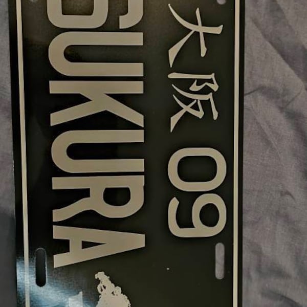 Japanese JDM Custom Japan Personalized License Plate Tag for Wheel ...