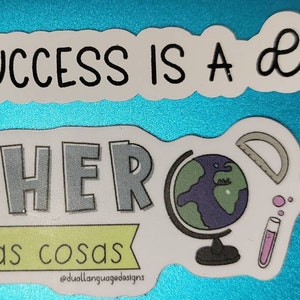 Maestra Vinyl Sticker Mexican Sticker Bilingual Spanish - Etsy