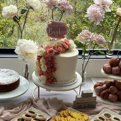 Acrylic Future Mrs Cake Topper Personalized Bridal Shower Cake Topper ...