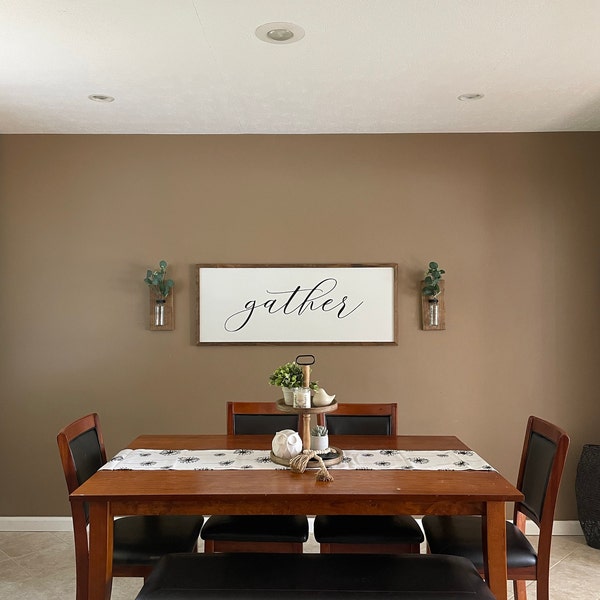 Gather Sign - Gather Sign for Dining Room - Large Gather Sign - Gather ...