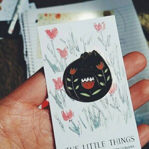 Cat Nap Black Enamel Pin Hard Enamel Lapel Pin Flair | Etsy