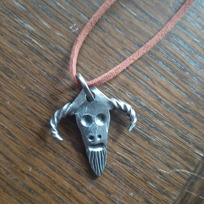 Ram Pendant Goat Handmade Forged Blacksmith Pendant - Etsy